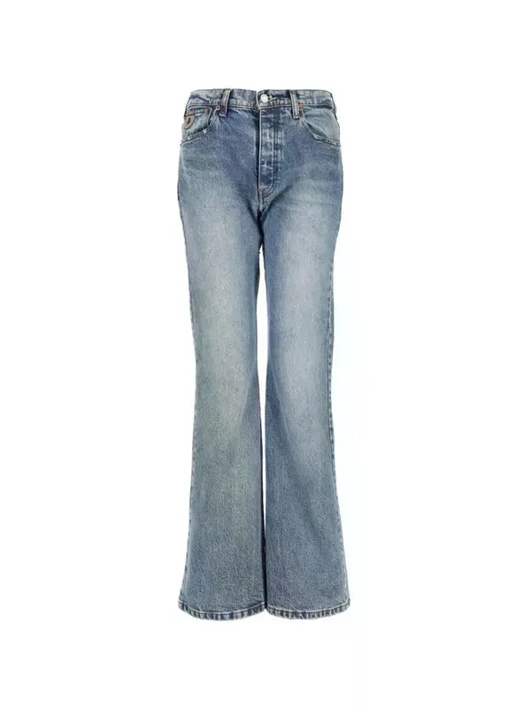 LOIS Faded-effect Flared-leg Jeans