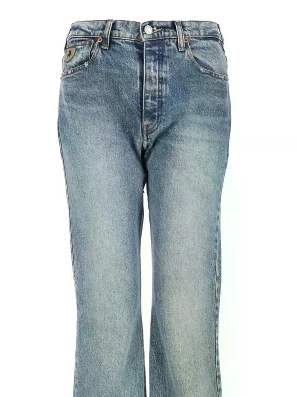 LOIS Faded-effect Flared-leg Jeans
