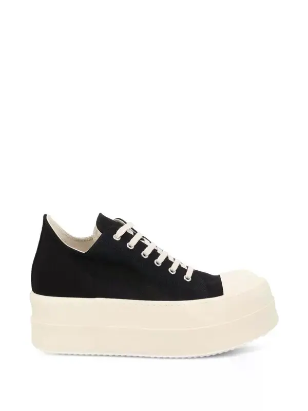 Rick Owens Mega Bumper Canvas Platform Sneakers - Black