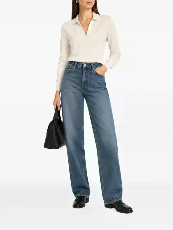 Seventy Polo-collar Long-sleeve Sweater - Neutrals