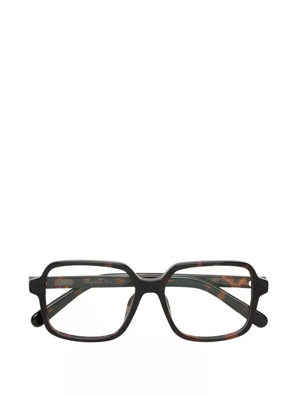 MAISON MARGIELA Geometric-frame Glasses - Brown