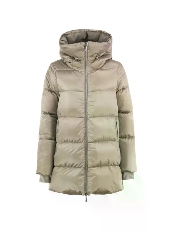 MOORER Carinzia-hc Hooded Quilted Single-breasted Coat - Neutrals