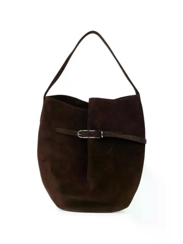 LIFFNER Large Suede Buckle-detail Tote Bag