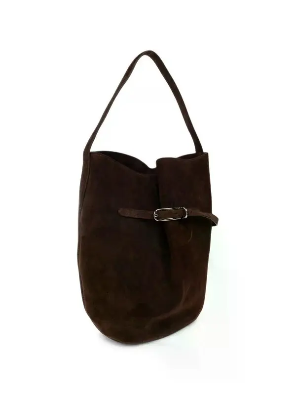 LIFFNER Large Suede Buckle-detail Tote Bag