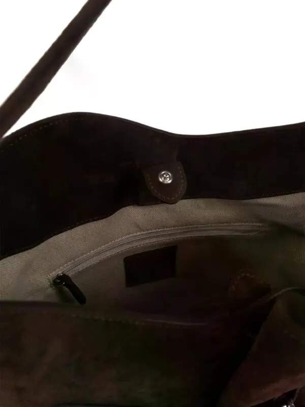 LIFFNER Large Suede Buckle-detail Tote Bag