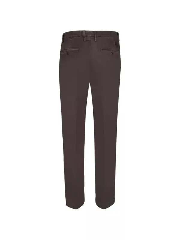 Jacob Cohen Logo-patch Straight-leg Trousers - Brown