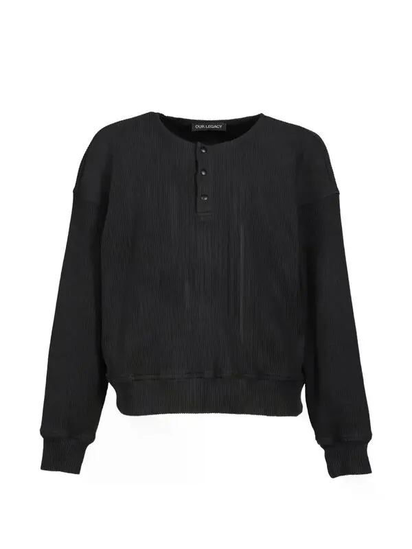 Our Legacy Ballon Ribbed Sweater - Black