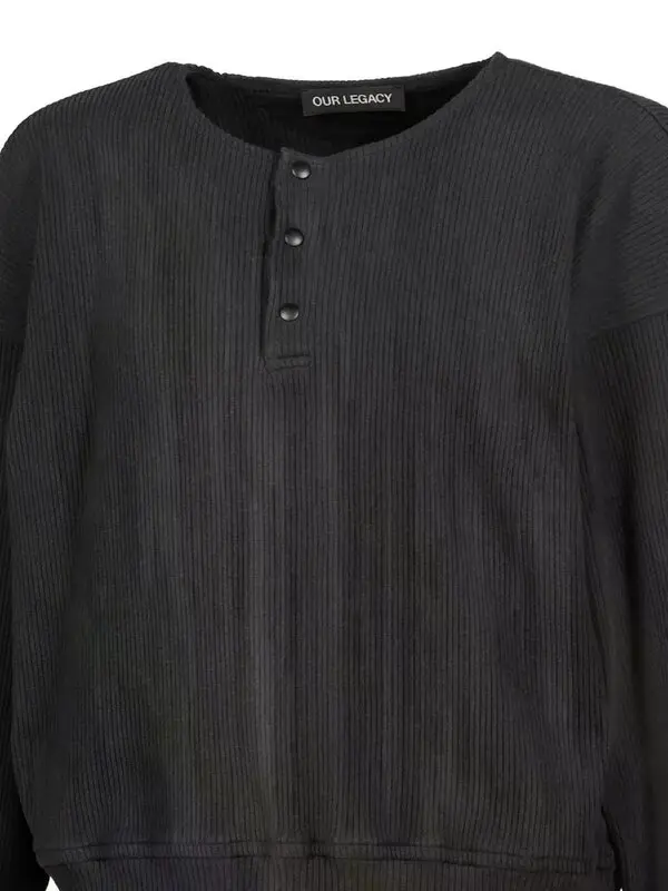 Our Legacy Ballon Ribbed Sweater - Black