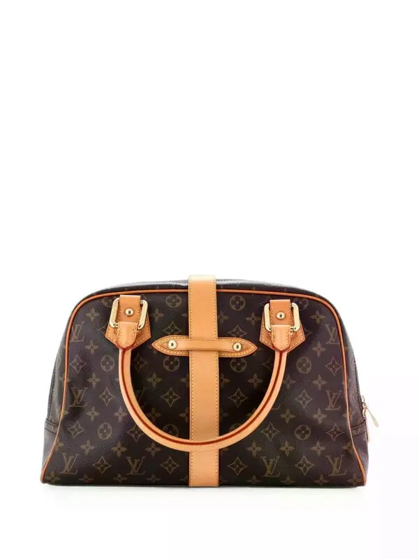 LOUIS VUITTON Manhattan Handbag Monogram Canvas Gm Satchel