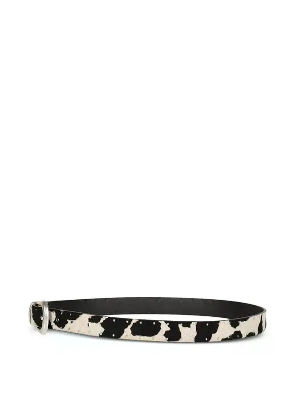 SECOND / LAYER Doc Pony-hair Leather Belt