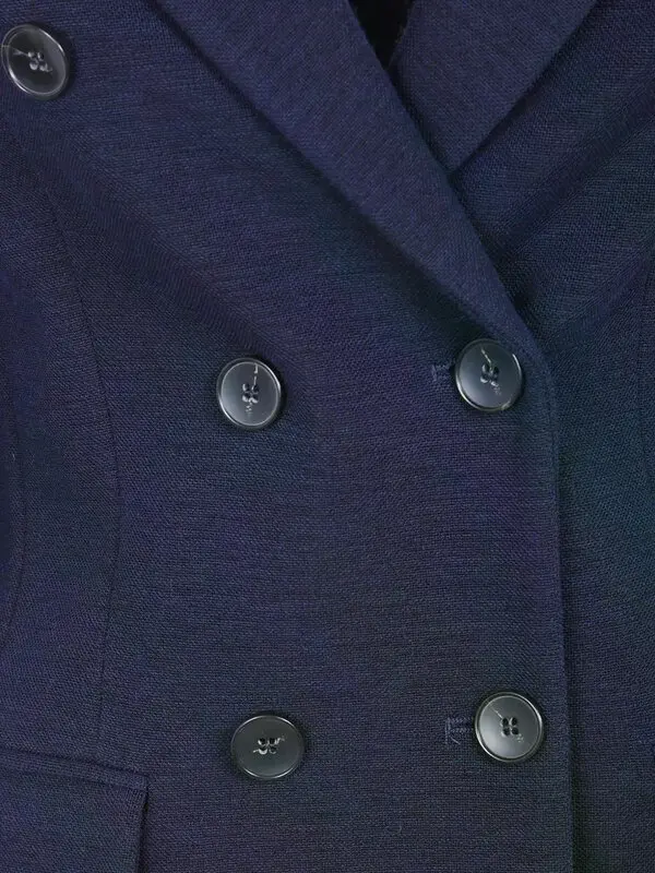 Seventy Double-breasted Wool Blazer - Blue