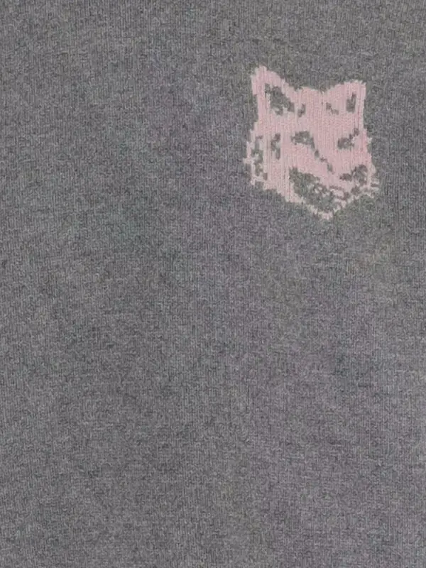 Maison Kitsuné Fox Head Intarsia-knit Sweater