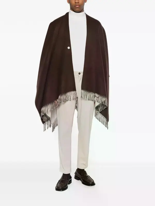 Eleventy Fringed Reversible Cape