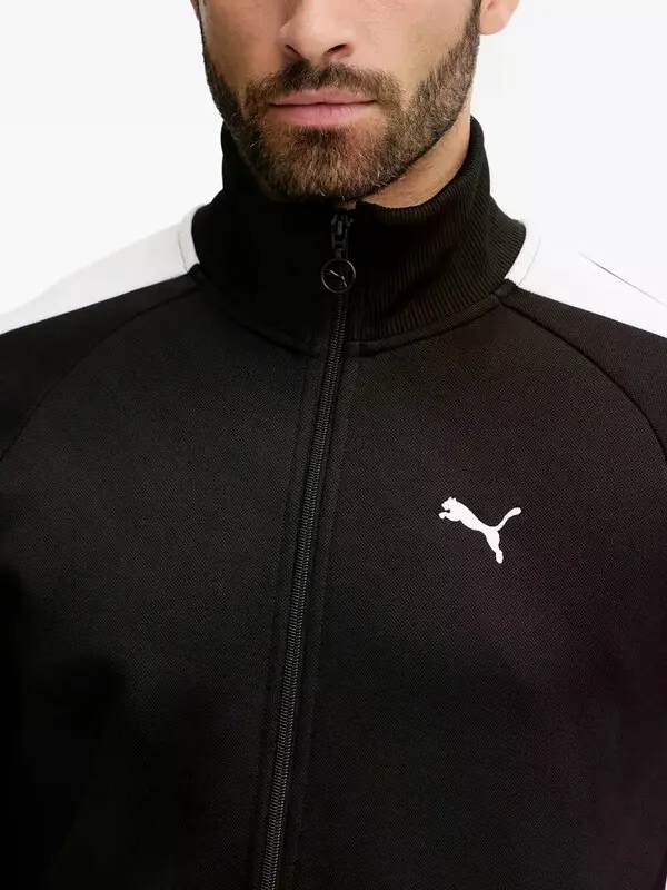 PUMA T7 Logo-embroidered Panelled Jacket