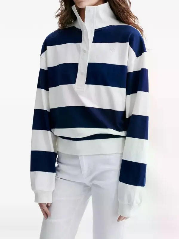 Vanessa Bruno Halek Striped Polo Top - Blue
