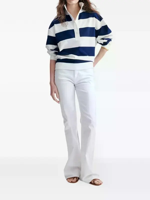 Vanessa Bruno Halek Striped Polo Top
