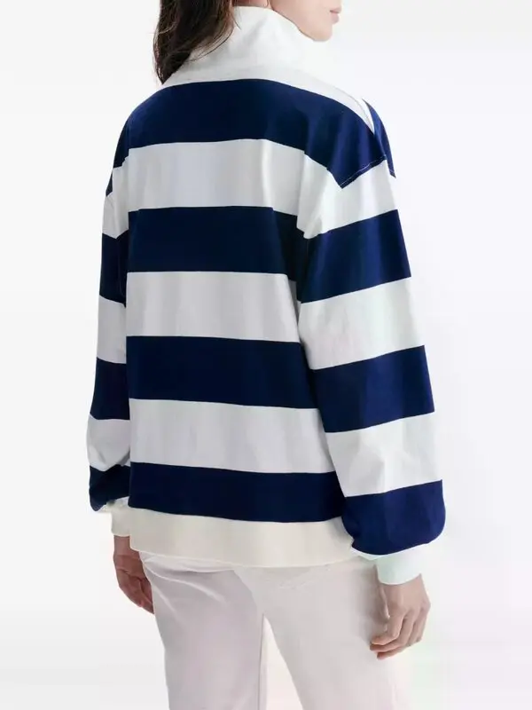 Vanessa Bruno Halek Striped Polo Top