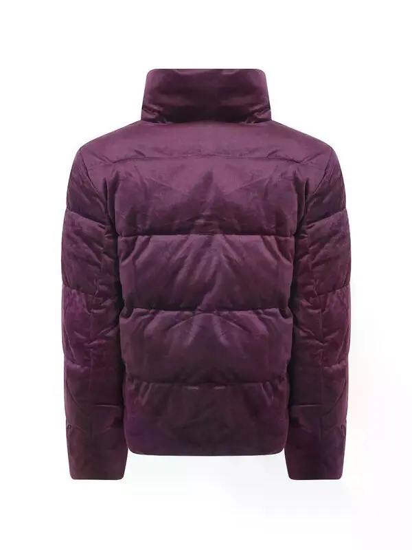 Ralph Lauren Quilted Velvet-finish Jacket - Red