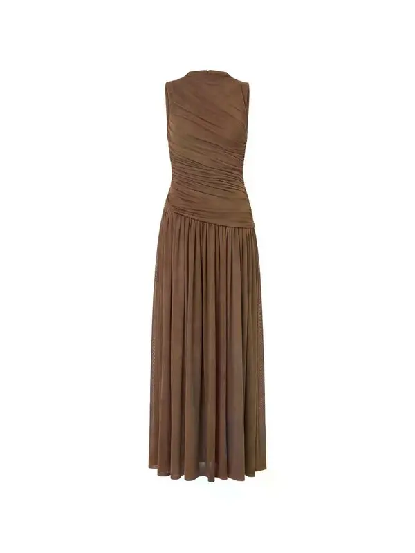 NICHOLAS Ruched Sleeveless Maxi Dress