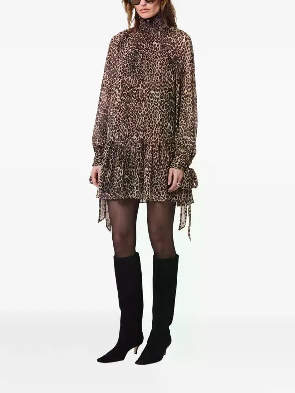 NICHOLAS Leopard-print Mini Dress