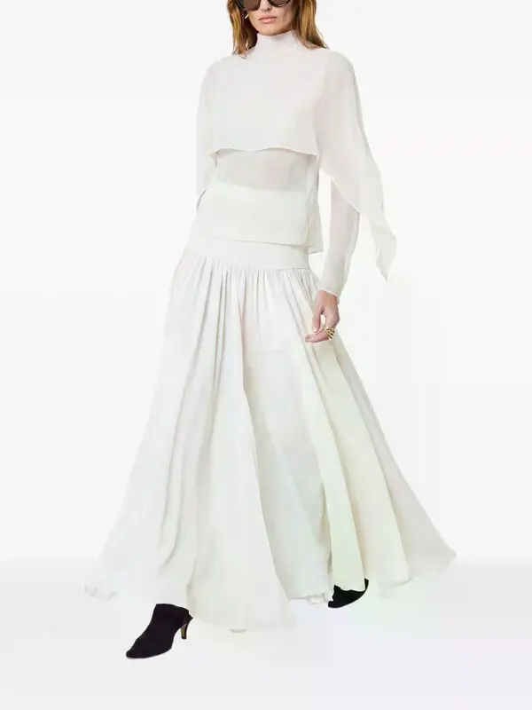 NICHOLAS Pleated Maxi Skirt