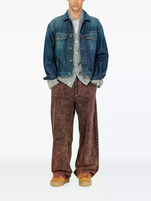 DIESEL® Sweatpants With Denim Effect