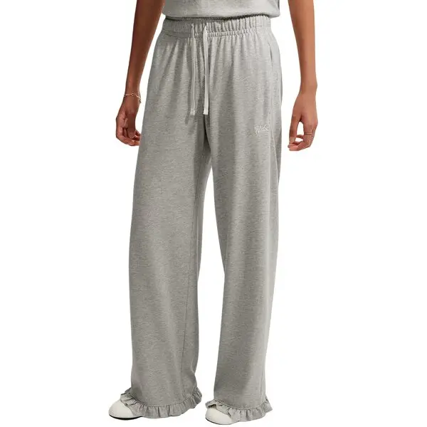 Nike Wide Knit Sports Pants - Grey