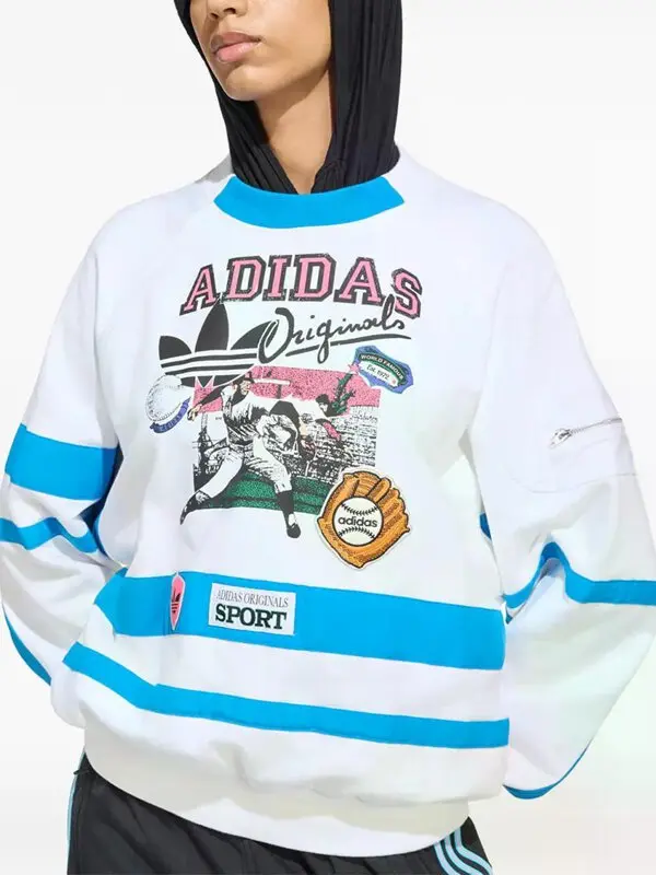 Adidas Archive Baseball Graphic-print Sweater
