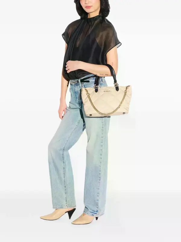 Mz Wallace Small Madison Quilted Tote Bag - Neutrals