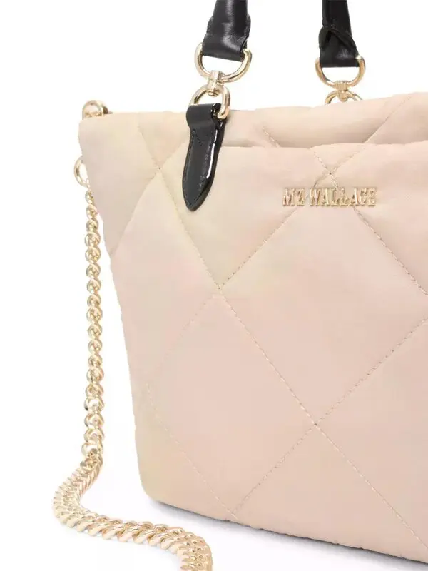Mz Wallace Small Madison Quilted Tote Bag - Neutrals