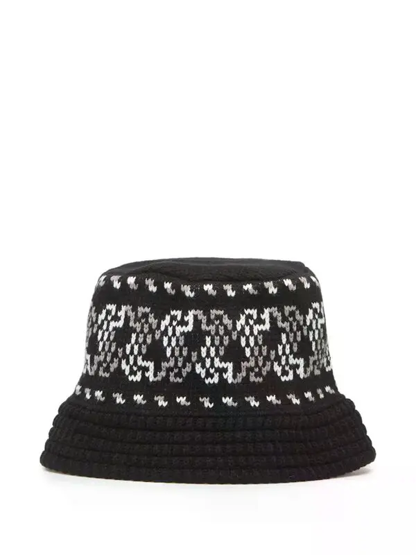 Carhartt Work In Progress Bricky Knitted Bucket Hat - Black