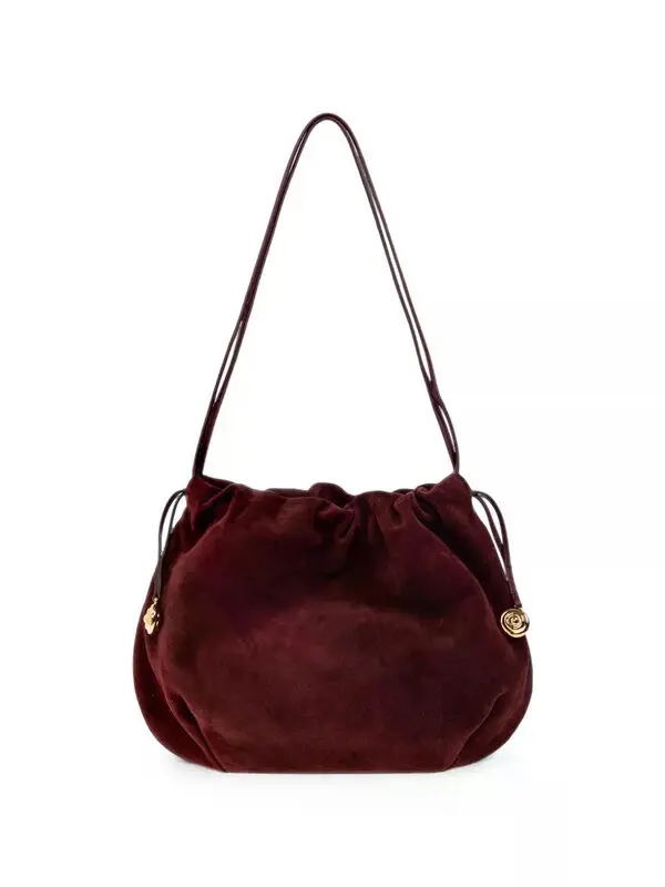 LIFFNER Charm Pouch Suede Shoulder Bag