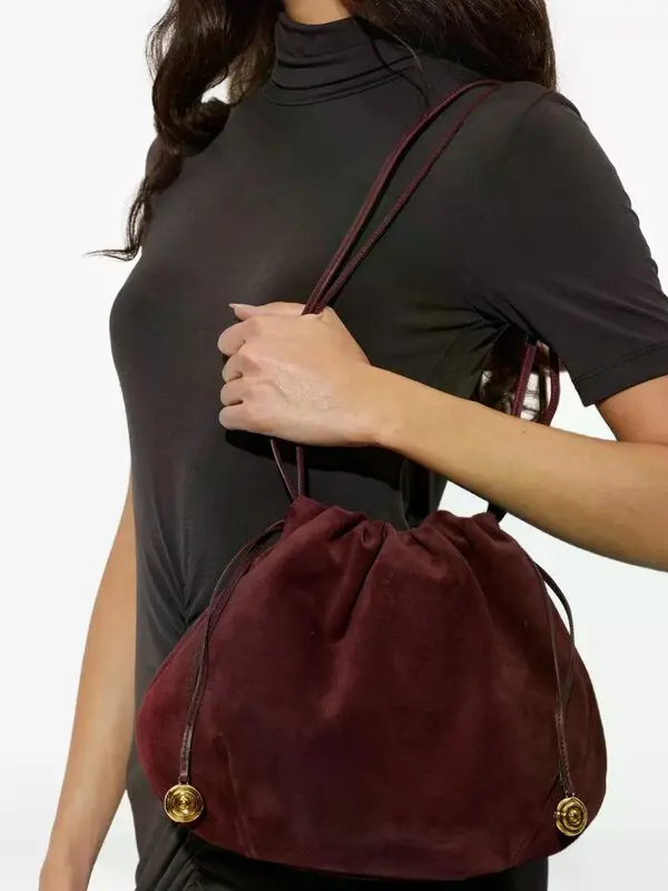 LIFFNER Charm Pouch Suede Shoulder Bag - Red