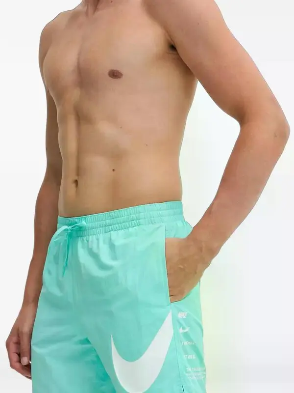 Nike Swoosh-print Swim Shorts