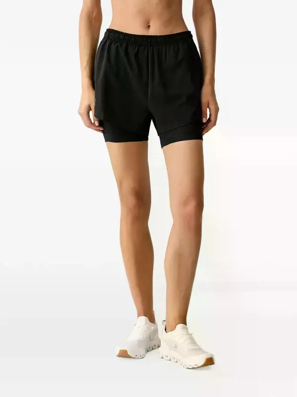 On Layered Logo-print Shorts