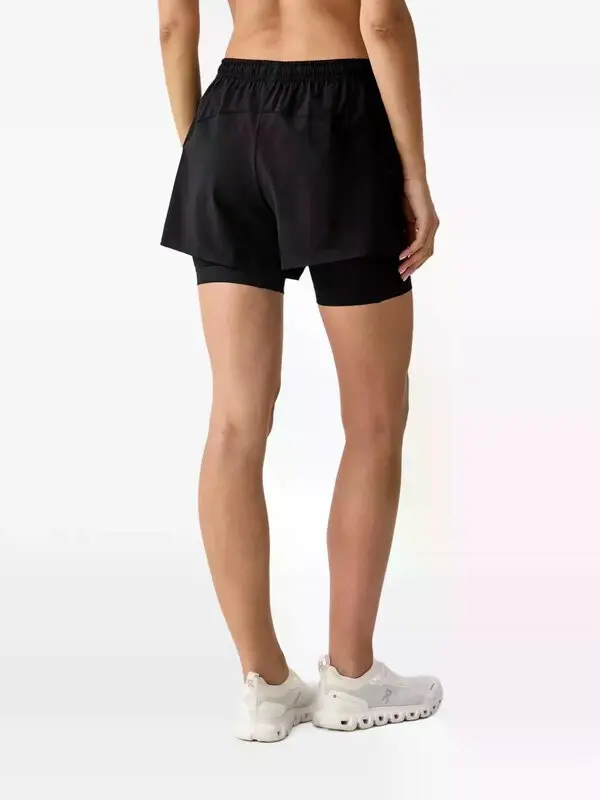 On Layered Logo-print Shorts
