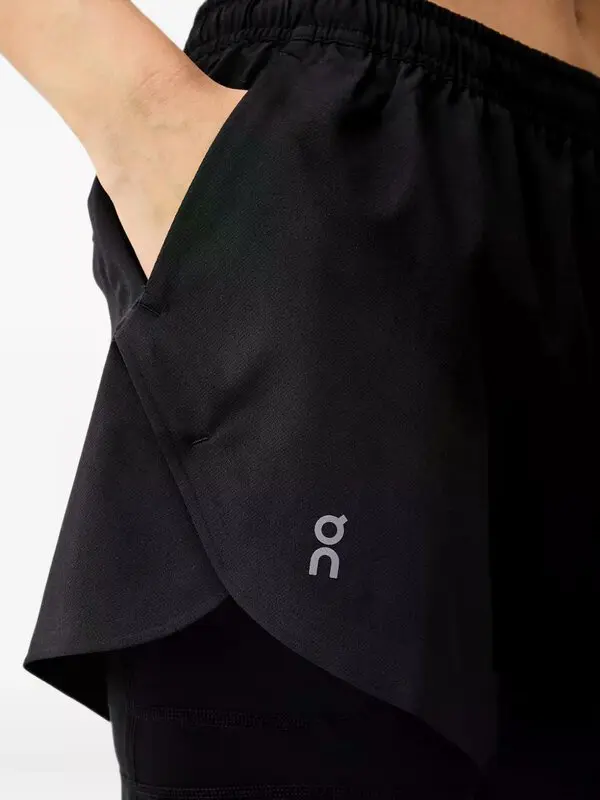 On Layered Logo-print Shorts
