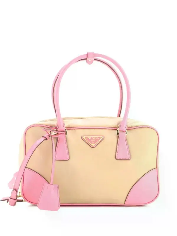 Prada Re-edition 1978 Two Handle Bag Re-nylon With Saffiano Leather Medium Satchel