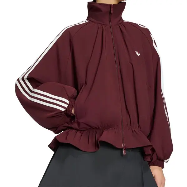 Adidas Blousy Oversized Track Top Asia Sizing - Shadow Red