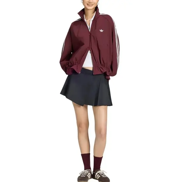 Adidas Blousy Oversized Track Top Asia Sizing - Shadow Red