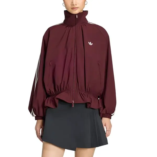Adidas Blousy Oversized Track Top Asia Sizing - Shadow Red