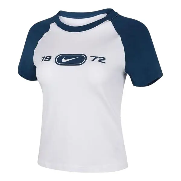 Nike Chill Knit Slim Graphic T-shirt 'white Blue Force - White/blue Force