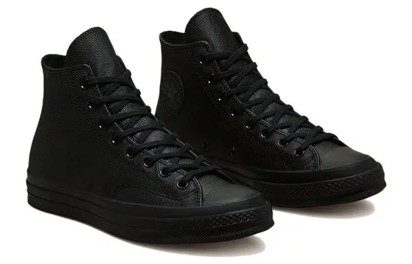CONVERSE Chuck 70 Tonal Leather Hi Top - Black