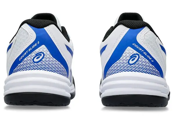 Asics Court Slide 3 'white Tuna Blue - White/blue