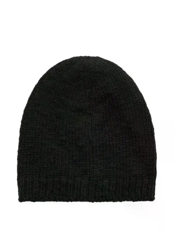 Our Legacy Ribbed-knit Wool Beanie Hat - Black