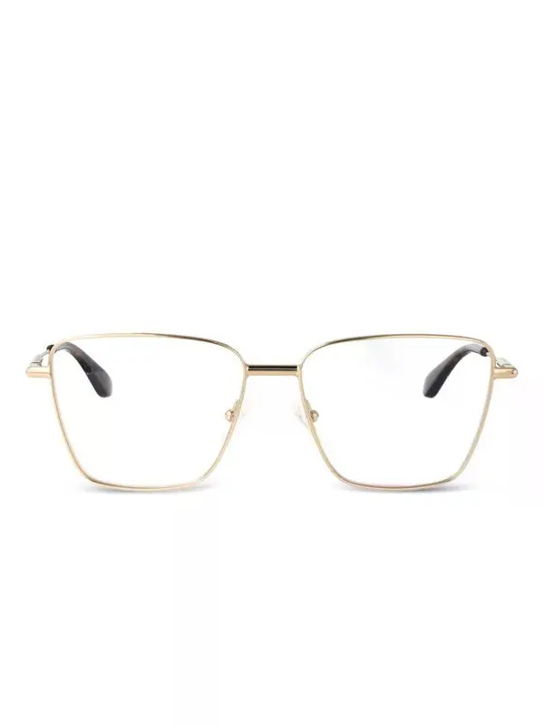 Alexander McQueen Geometric Metal Frame Sunglasses