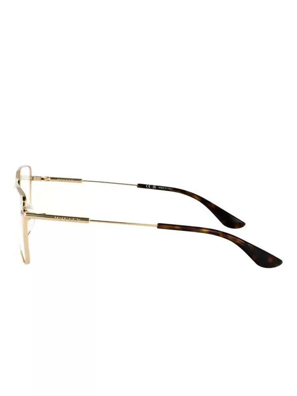 Alexander McQueen Geometric Metal Frame Sunglasses