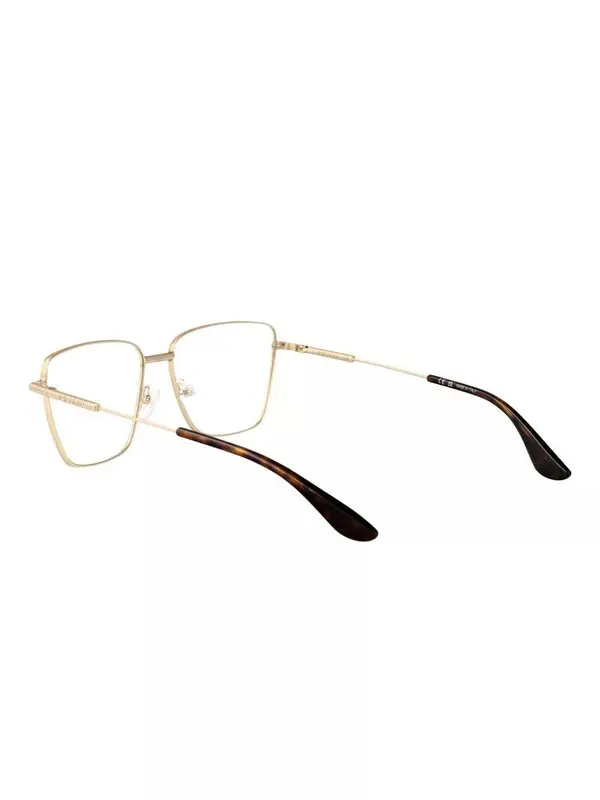Alexander McQueen Geometric Metal Frame Sunglasses