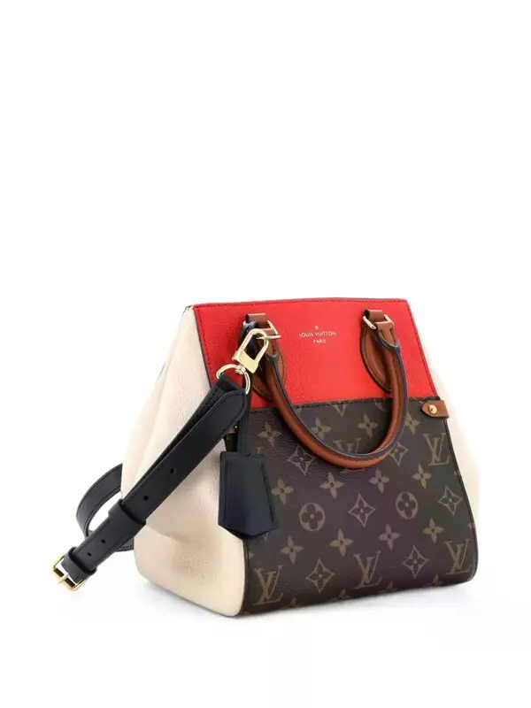 LOUIS VUITTON Fold Tote Monogram Canvas And Leather Pm Satchel