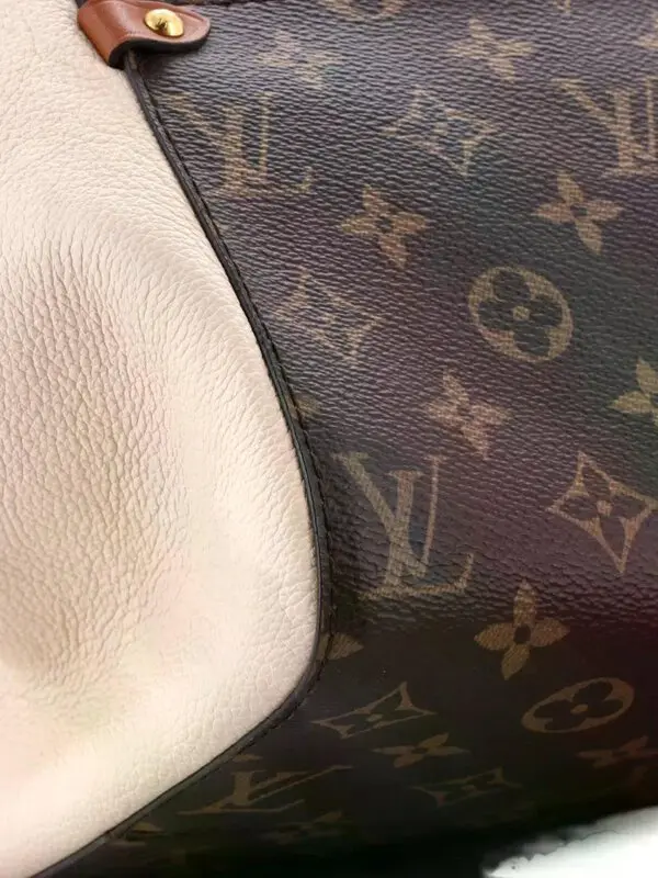 LOUIS VUITTON Fold Tote Monogram Canvas And Leather Pm Satchel